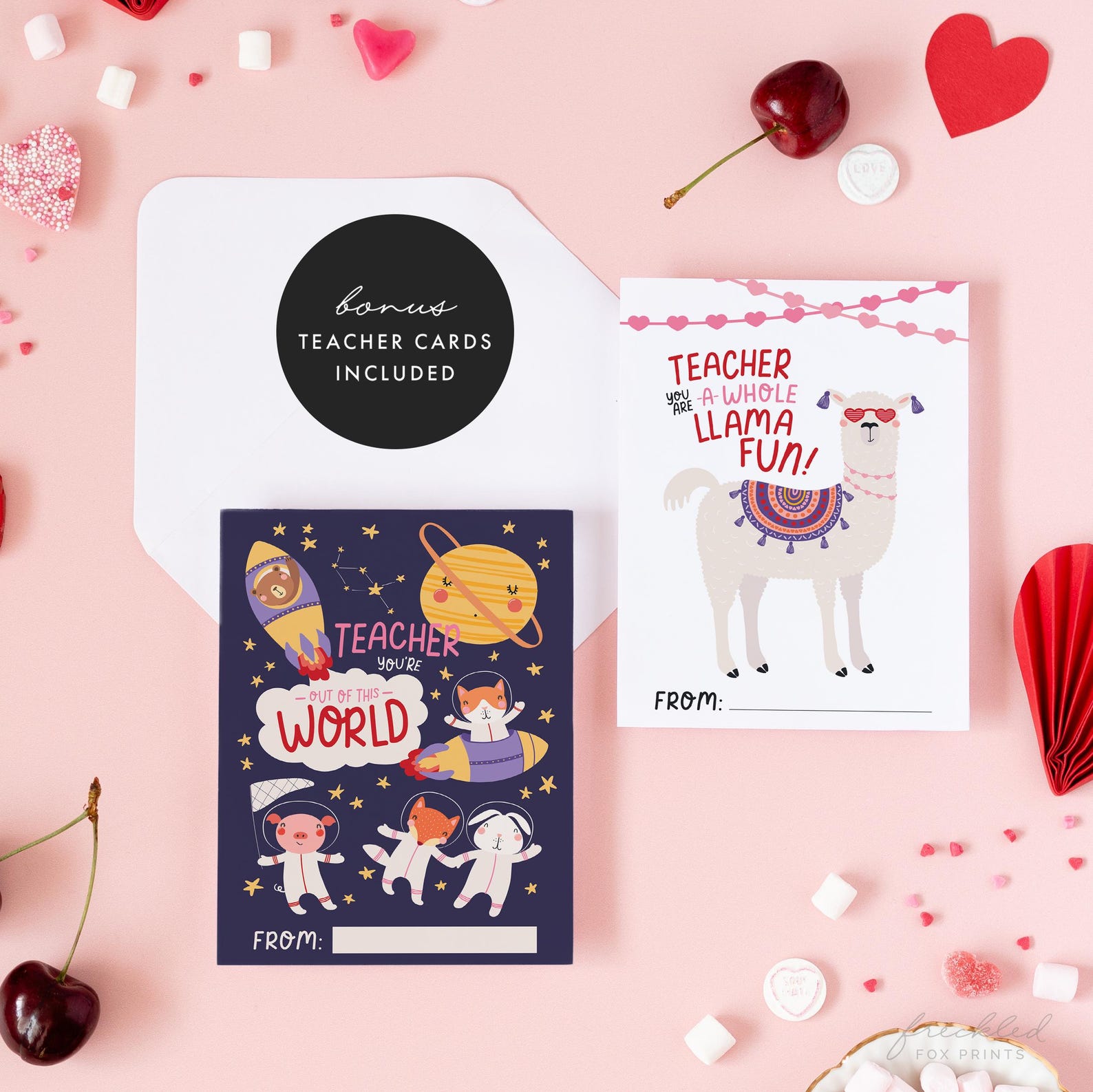 Cute Animal Printable Valentine's Day Cards for Classroom Exchange - Etsy