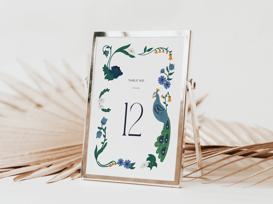 Table Number Template Table Number Wedding Table Number - Etsy