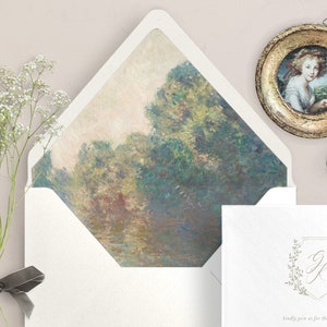 Fine Art Envelope Liner, Printable Envelope Liner Template, Regency ...