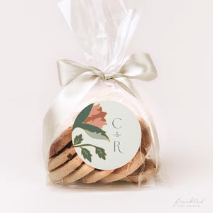 Elegant Art Deco Personalized Wedding Favor Stickers: Customizable ...