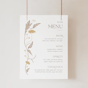 Vintage Art Nouveau Bar Menu Bar Menu Template Vintage - Etsy