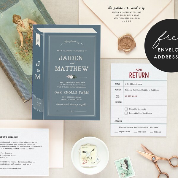 Literary Wedding - Etsy