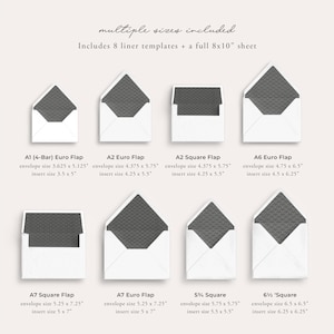 Fine Art Envelope Liner, Printable Envelope Liner Template, Regency ...