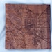 Custom Wood Topographical Map With Road Map. Anywhere in the World. - Etsy