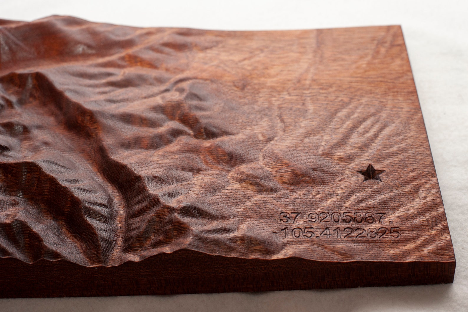 Custom 3D Wood Topographical Map. Anywhere in the World. - Etsy