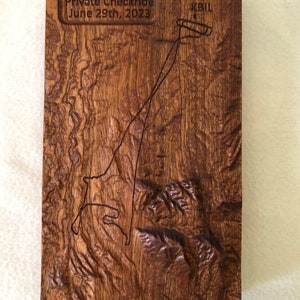 Custom 3D Wood Topographical Map. Anywhere in the World. Customizable ...