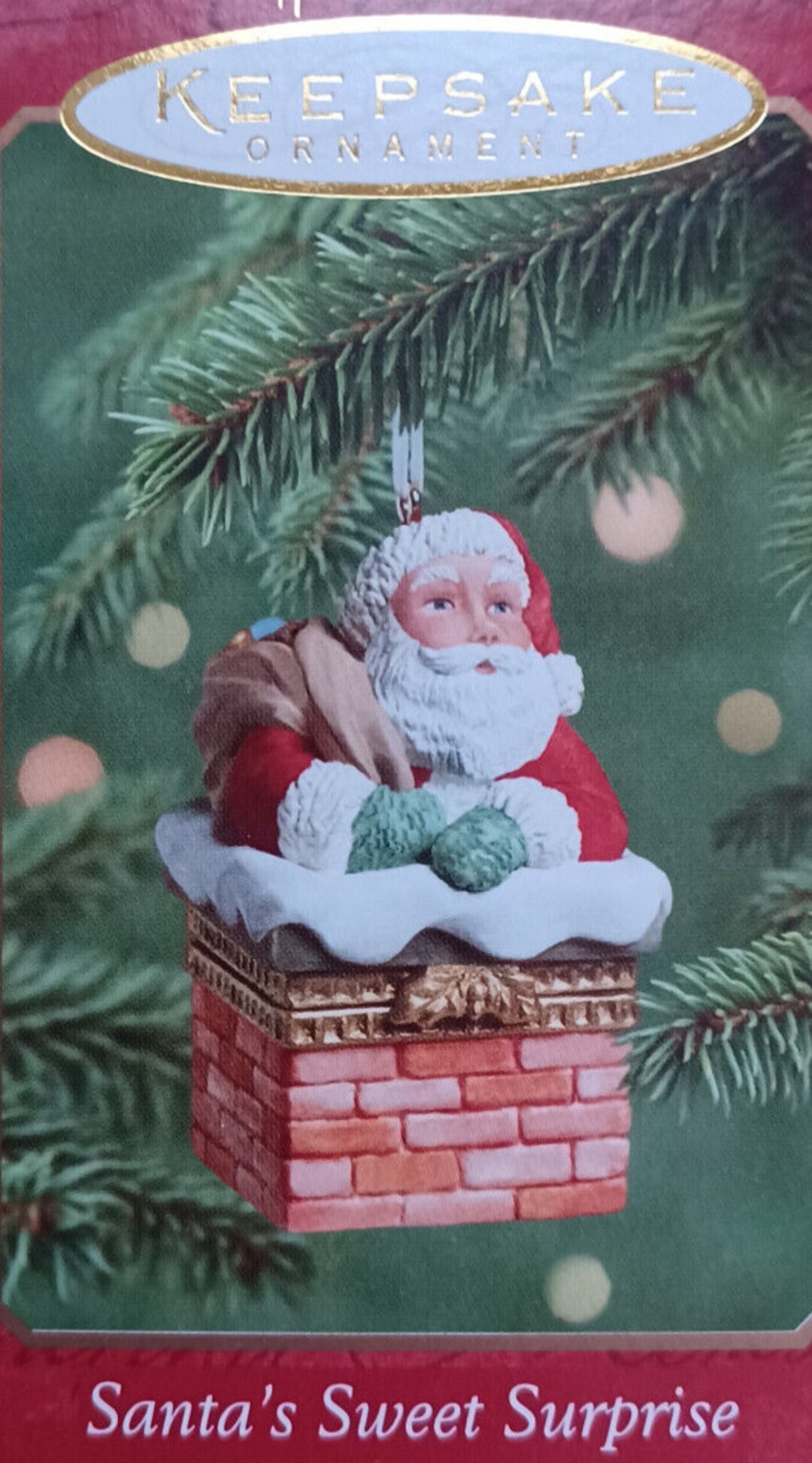 2001 SANTA'S SWEET SURPRISE Hallmark Keepsake Christmas Ornament - Etsy