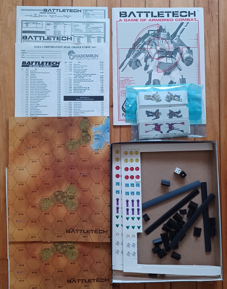 BATTLETECH Armored Combat Role Playing Game FASA 2nd Edition - Etsy