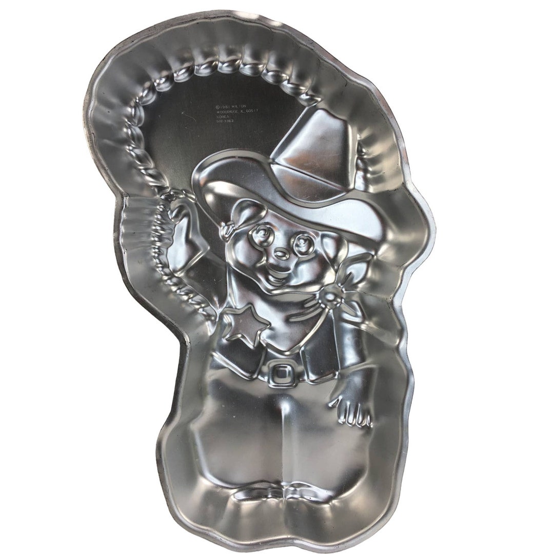 Wilton Cake Pan Vintage Full Body Cowboy Cowgirl Sheriff With Lasso ...