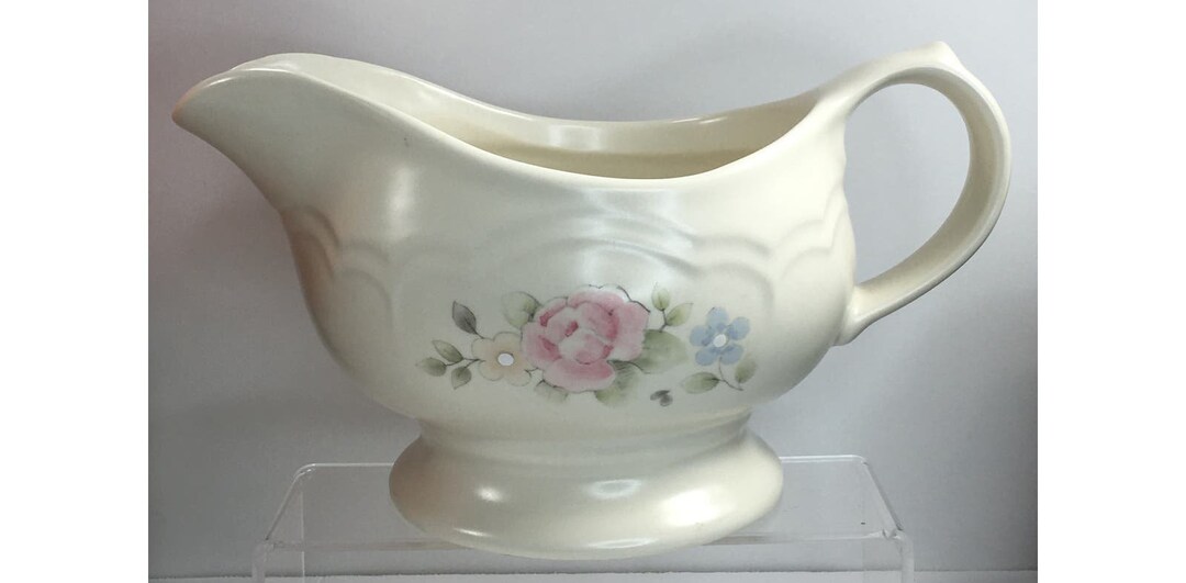 Vintage Pfaltzgraff Tea Rose Pattern Stoneware Gravy Boat Pink Rose - Etsy