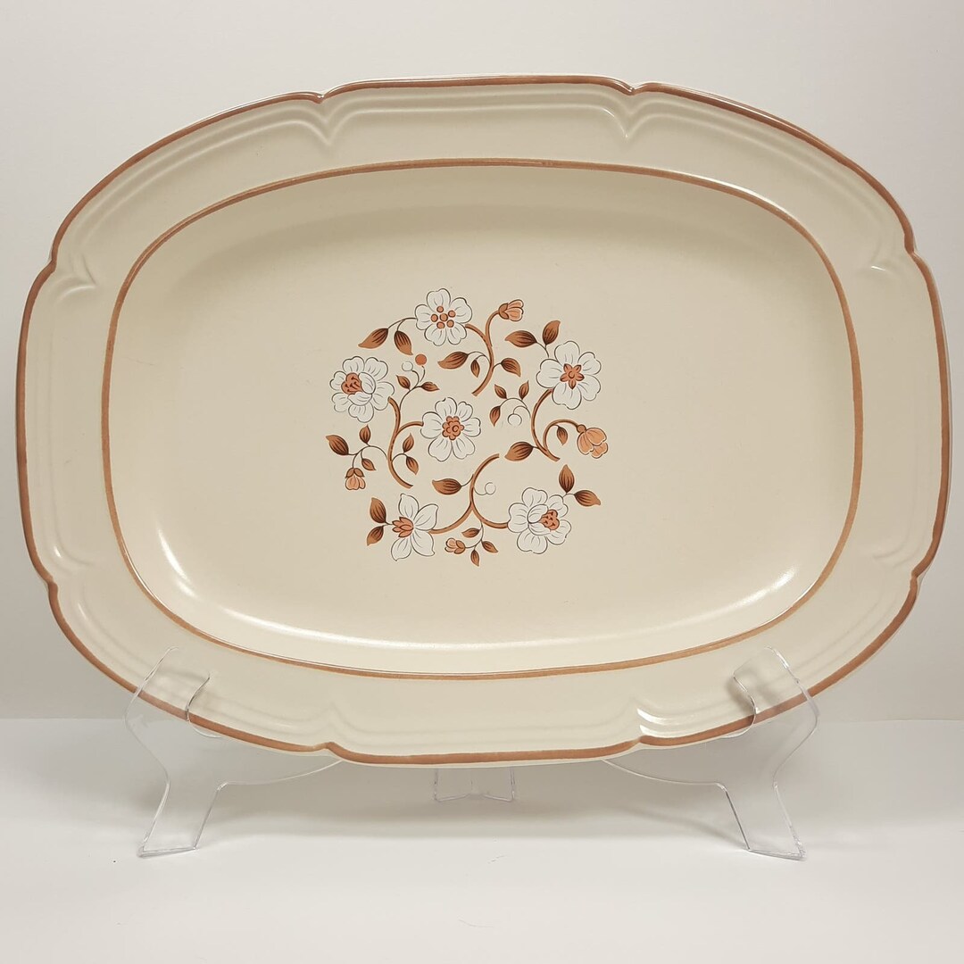 The Covington Edition Idlewild Pattern 13" Oval Platter Stoneware Japan ...