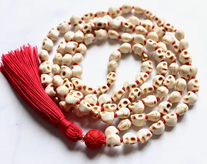 Kali Mala Skull Mala Beads 108 Mala Beads Skull Necklace - Etsy