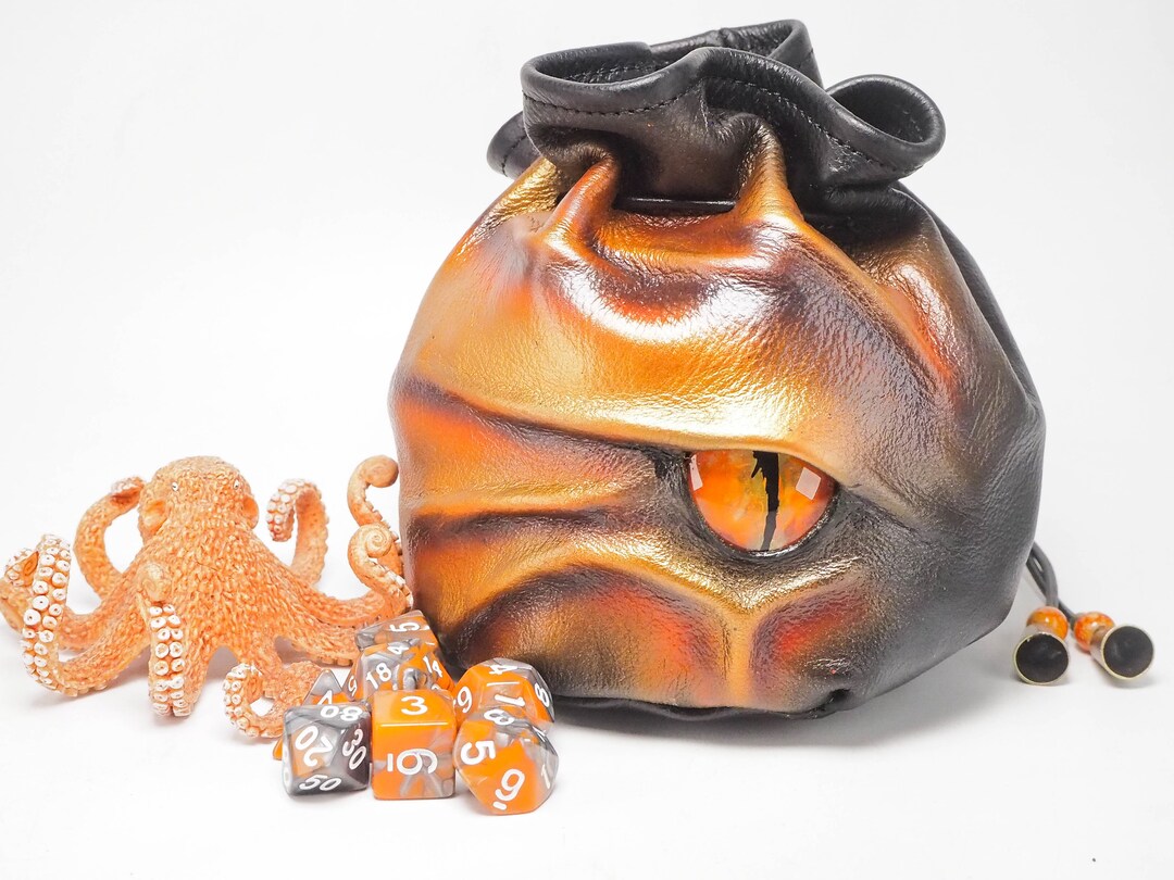 Large 190 Dice - Custom Leather Dice Bag for the Ultimate Dungeon ...