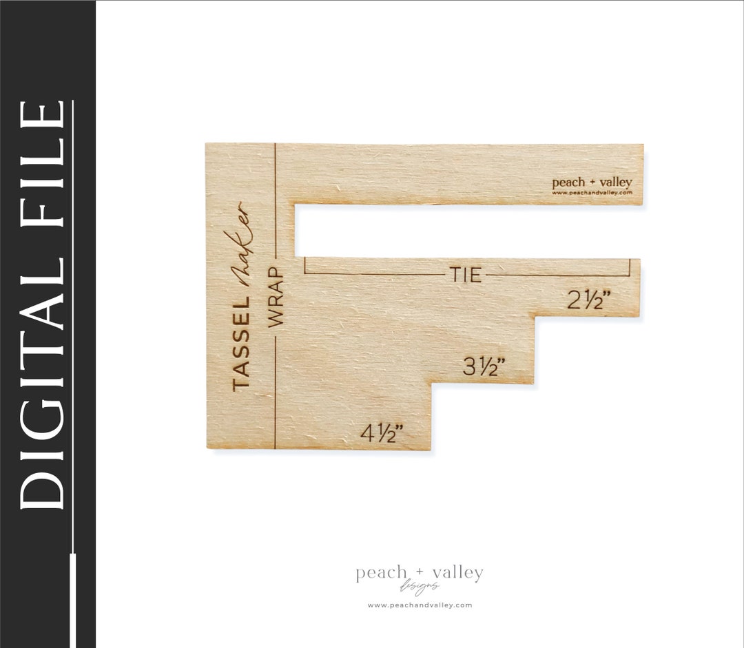 DIY Tassel Maker Laser Cut File, Beaded Garland Laser Cutting Design ...