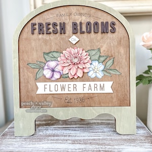 Fresh Blooms Laser Cut File, Laser Cutting Design DIY Decor, Wood ...