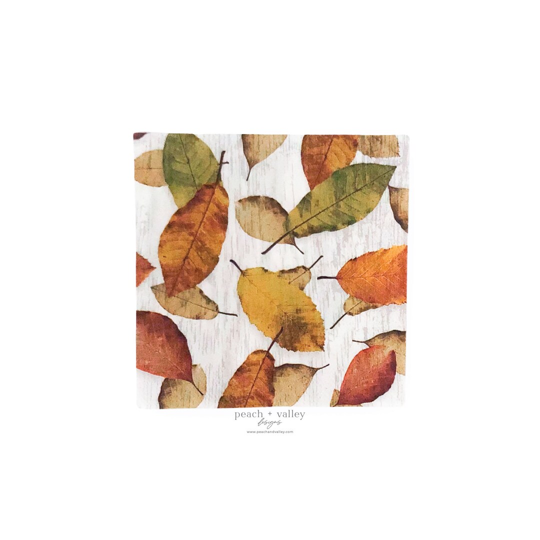 Birch Leaves Decoupage Napkin Fall Luncheon Napkin Craft Napkins DIY ...