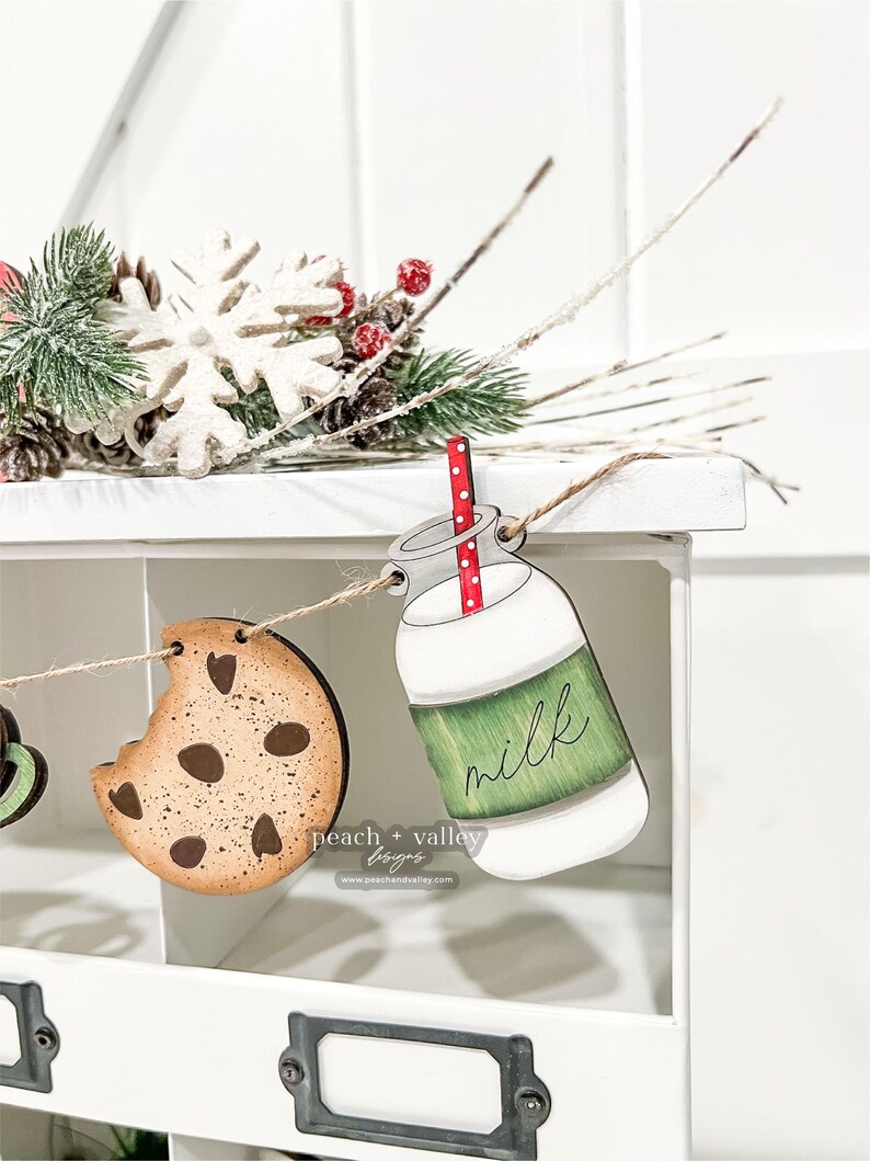 Milk and Cookies Laser Cut File, DIY Christmas Decor Laser Cutting ...