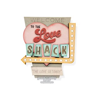 Love Shack Sign Laser Cut File, DIY Valentines Decor Laser Cutting ...