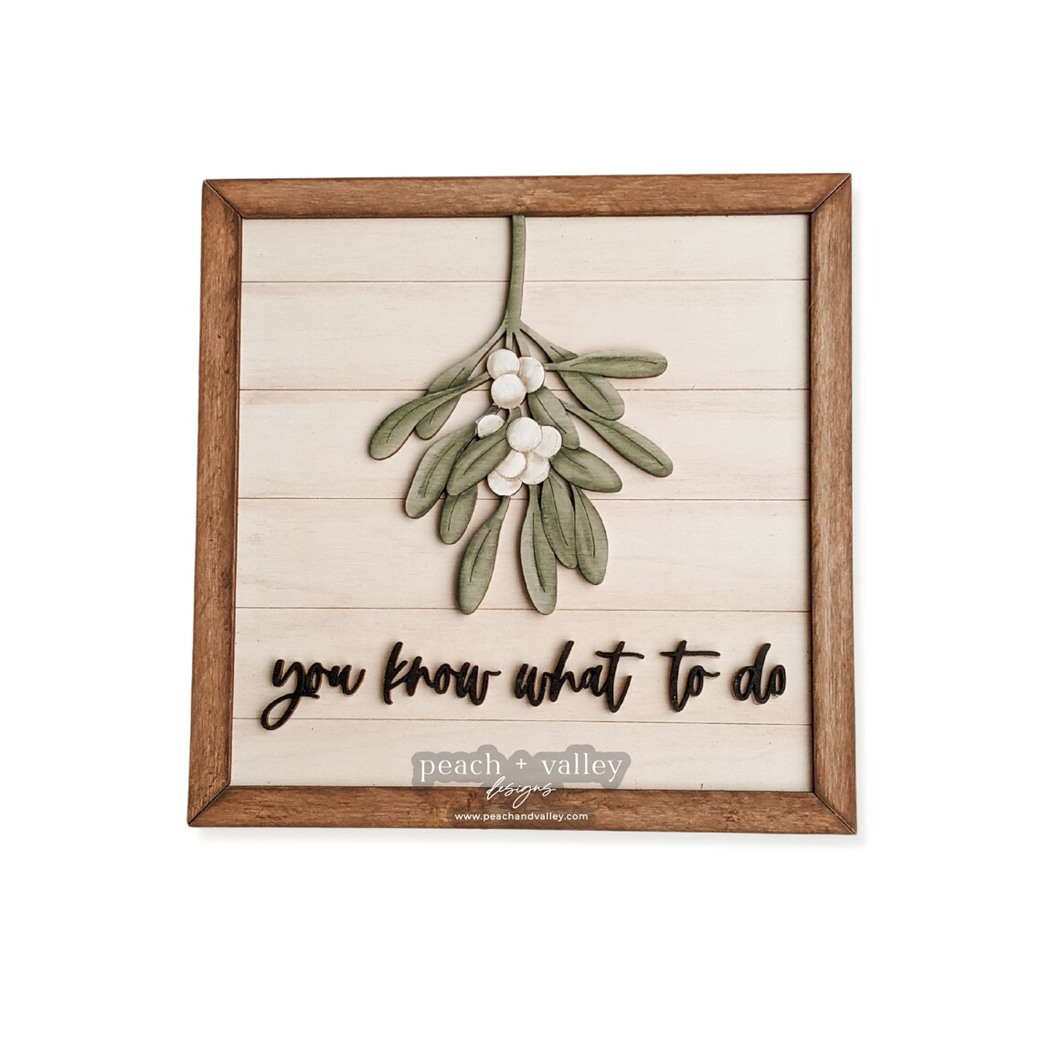 Christmas Mistletoe Laser Cut File, DIY Christmas Decor Wood Cutting ...