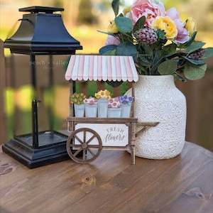 Fresh Flower Cart Laser Cut File, Flower Market Laser Cutting Design ...