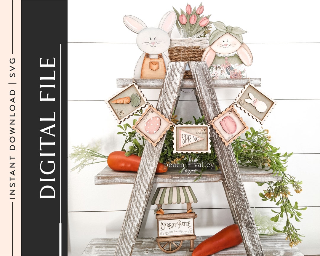 Easter Bunny Laser Cut File, DIY Easter Decor Laser Cutting Design, DIY ...