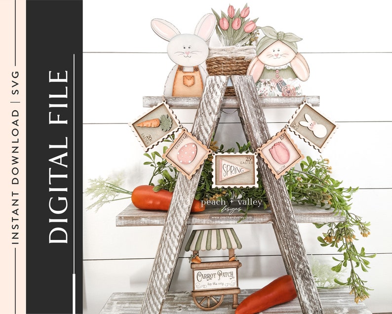Easter Bunny Laser Cut File, DIY Easter Decor Laser Cutting Design, DIY ...