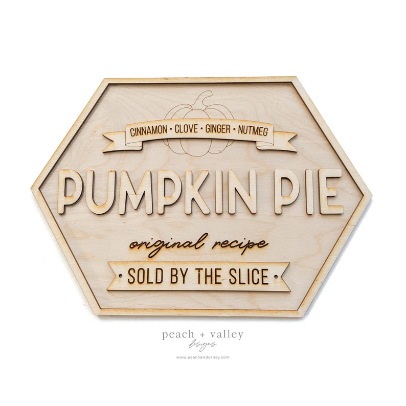 Pumpkin Pie Sign Laser Cut File, DIY Fall Decor Laser Cutting Design ...