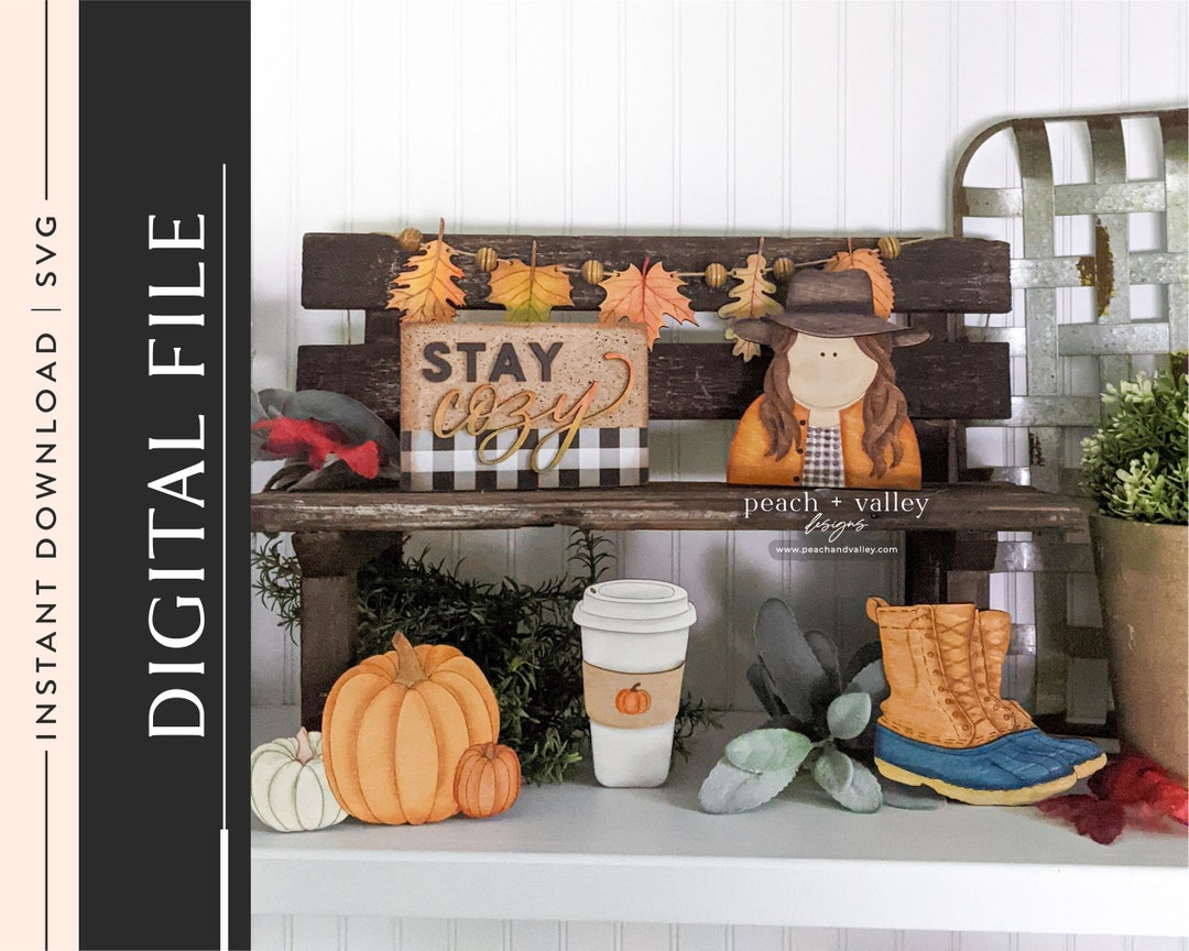 Fall Faves Laser Cut File Easy Laser Cut Design for DIY Fall Decor ...