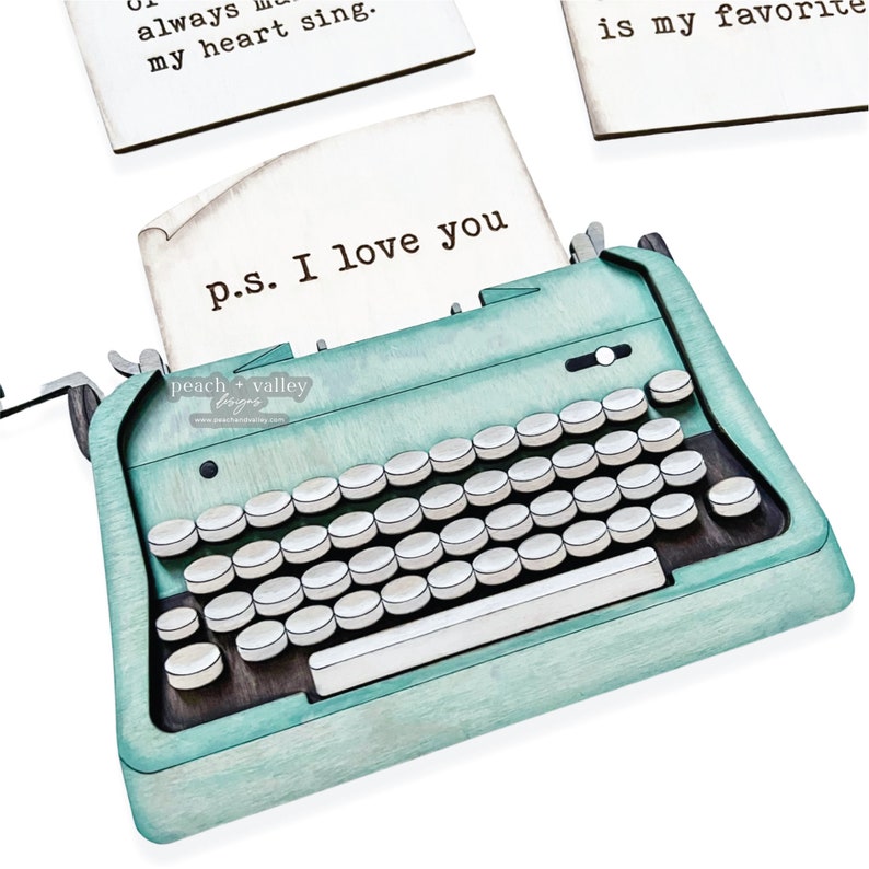 Typewriter Laser Cut File, Wood Cutting Machine Laser Cutting Design ...