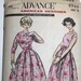 Vintage Original Advance American Designer Dress Sewing Pattern by ...