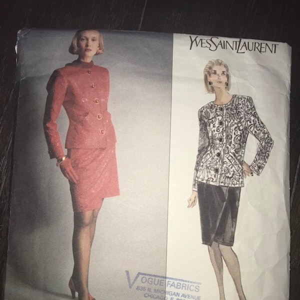 Vogue Yves Saint Laurent Patterns - Etsy