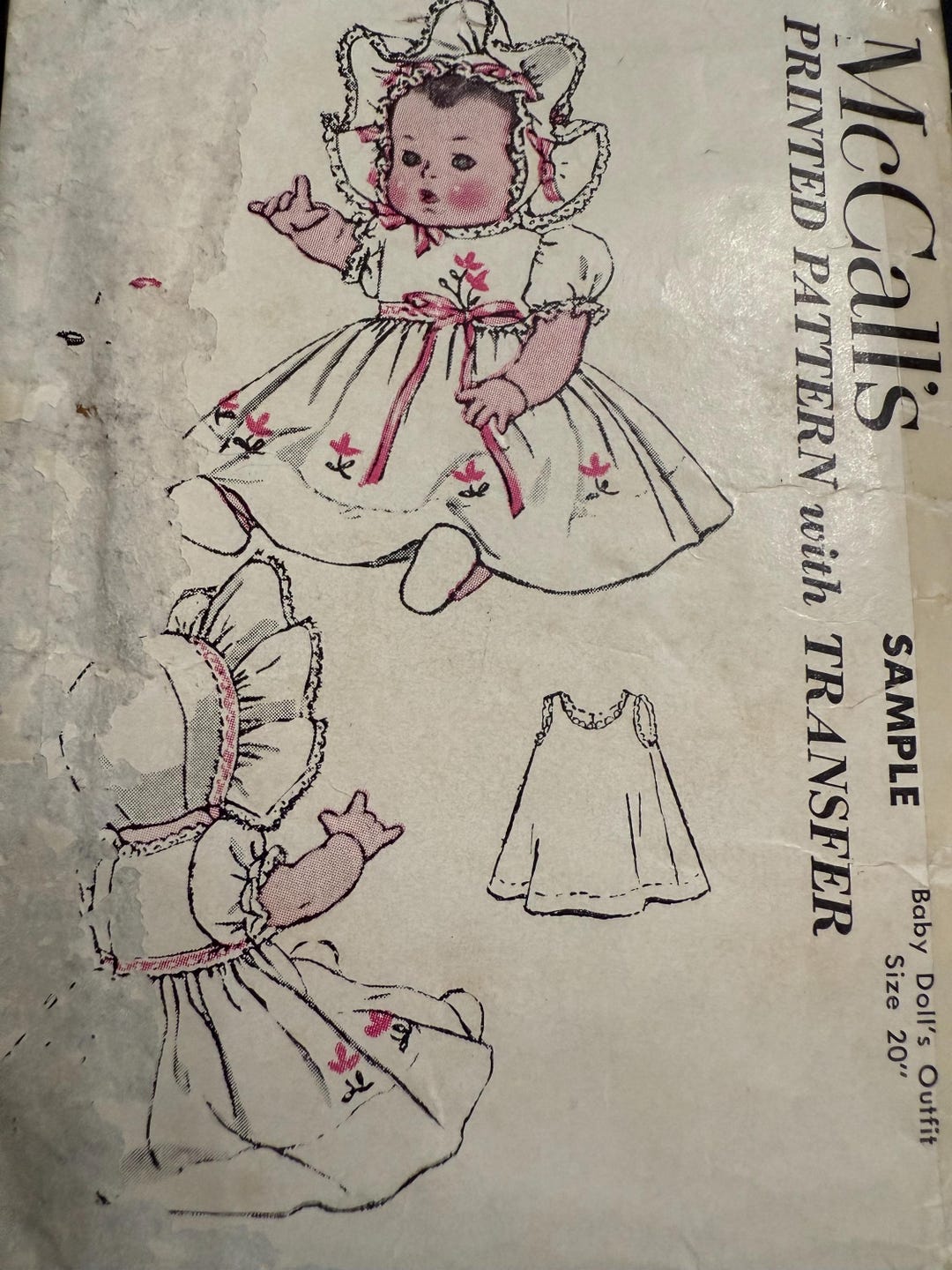 Original Mccalls Doll Clothing Sewing Pattern From the 1950’s With ...