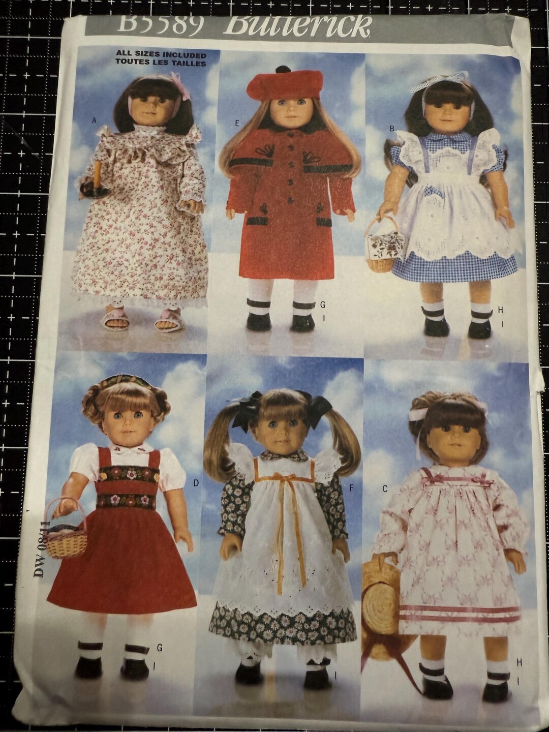 Butterick Doll Sewing Pattern #B5589/ Uncut/factory Fold - Etsy
