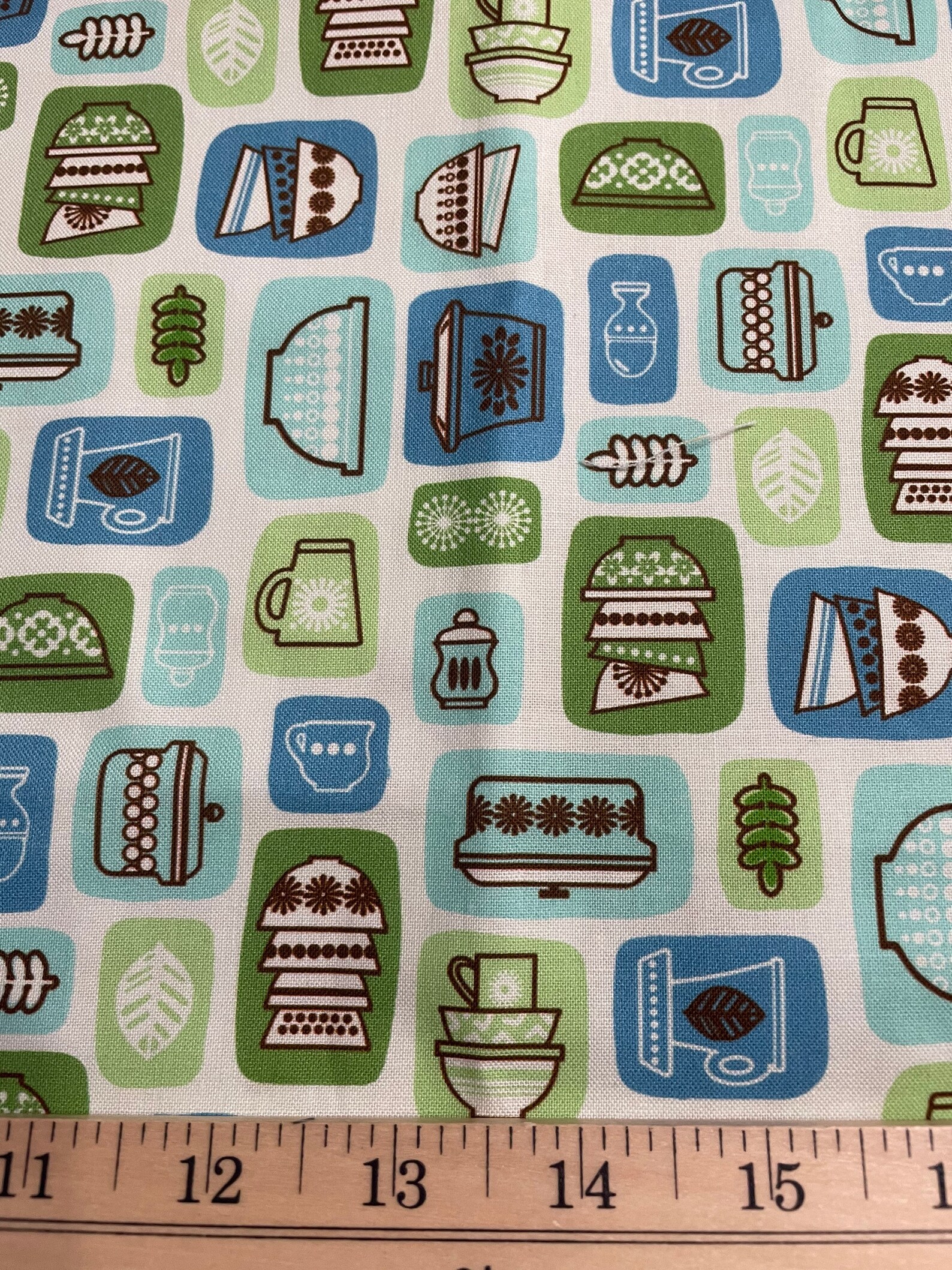Retro Kitchen Flea Market on a Cool Green Background by - Etsy
