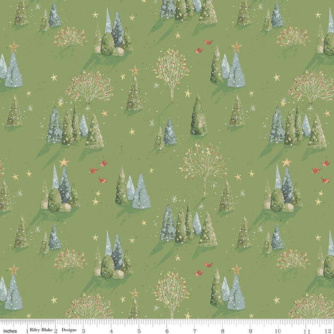 Magical Winterland - Trees on a Clover Background by Lisa Audit for ...