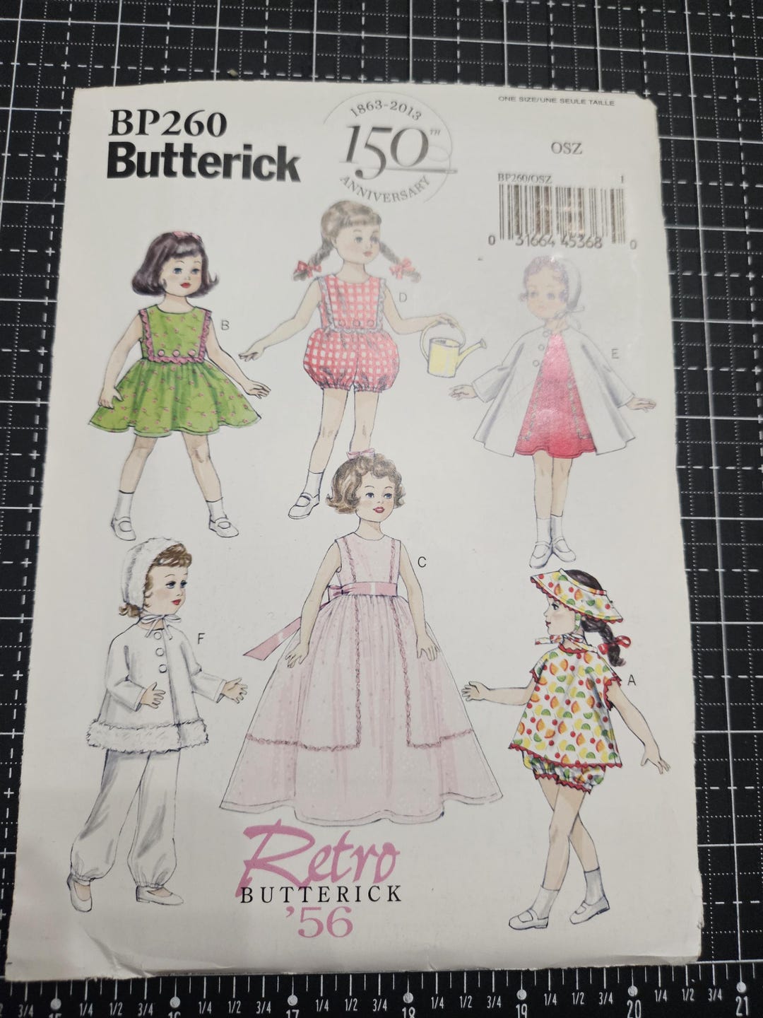 Retro Butterick Doll Sewing Pattern #BP260/ Uncut/factory Fold - Etsy