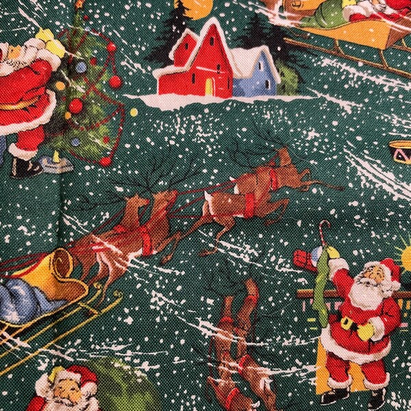 Retro Christmas Fabric - Etsy