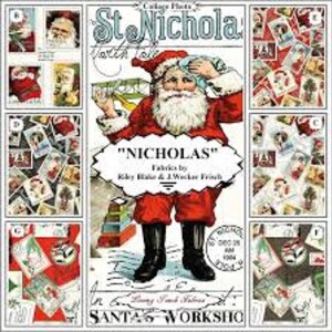 Nicholas Cheerful Giver Block Stamps on White Background by J Wecker ...