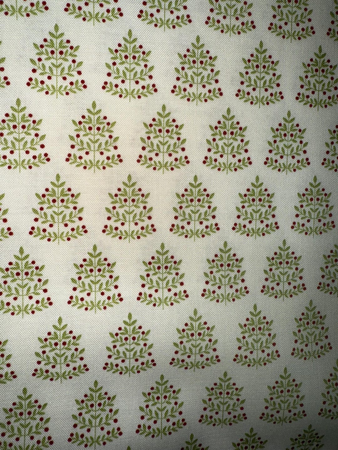Glisten - Tree on Eggnog Background by Riley Blake Designs ...