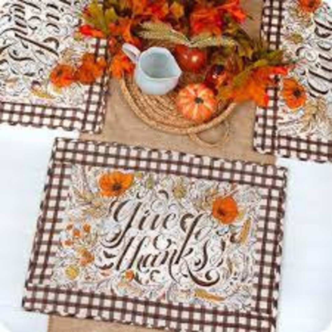 Give Thanks Placemat Panel by Hester and Cook for Riley Blake Designs ...