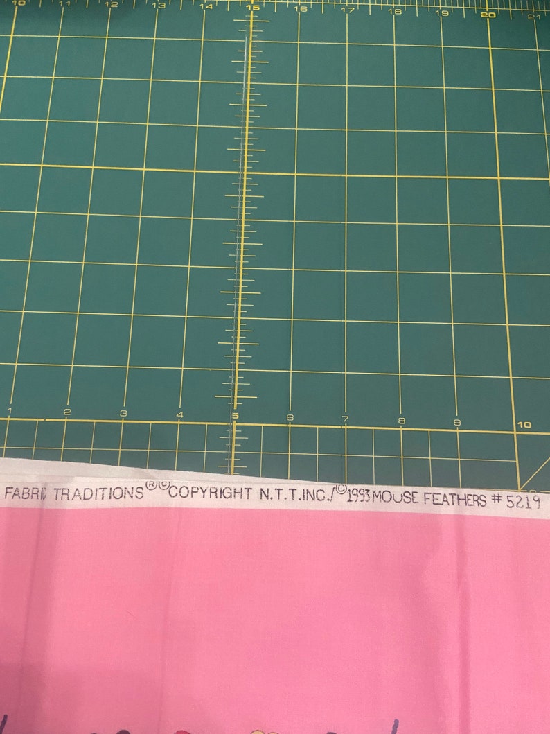 Rare /OOP/ Paper doll border fabric by Mouse Feathers for | Etsy