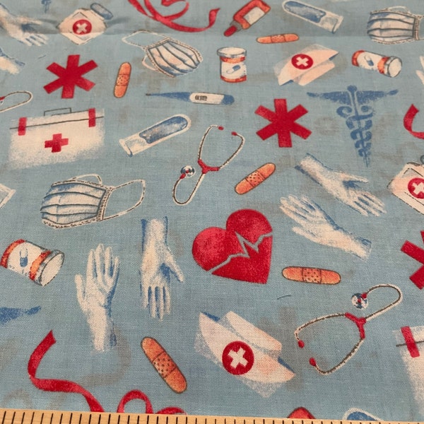 Nurse Fabric - Etsy