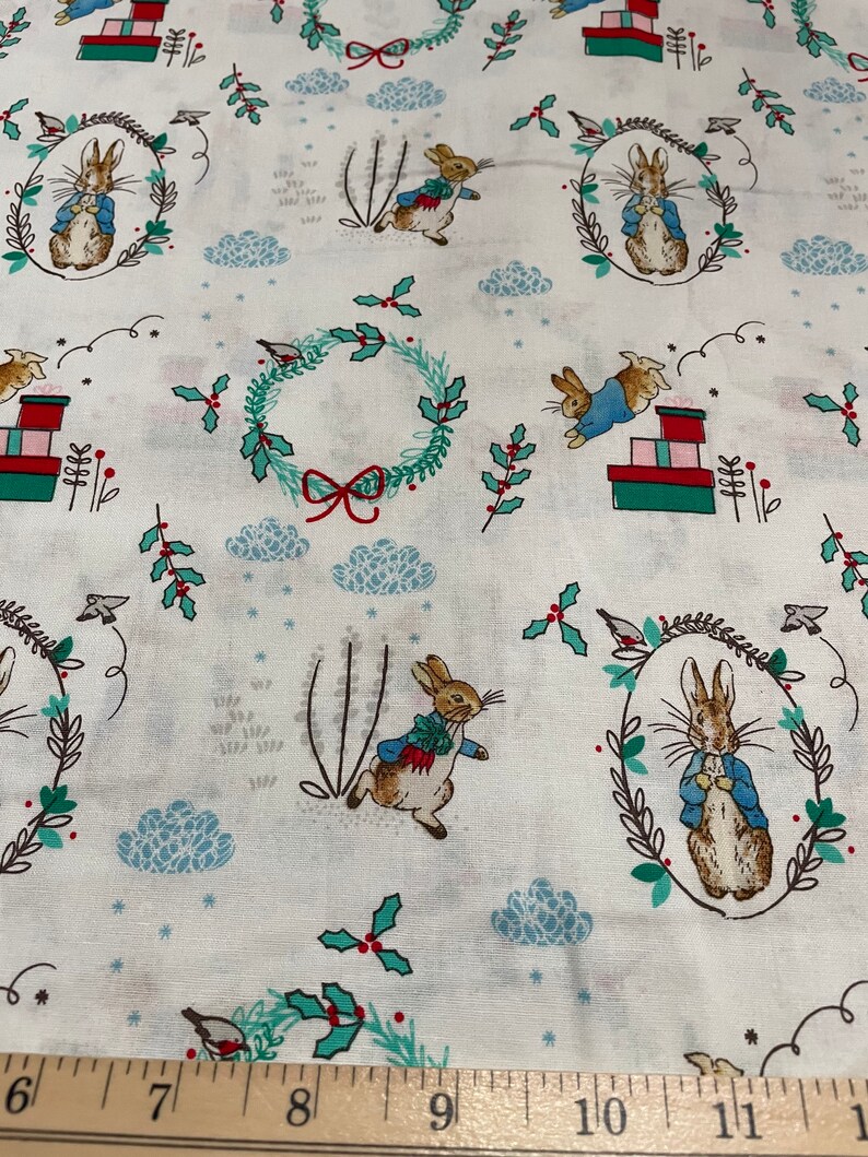 Peter Rabbit Christmas Christmas Wreath on a White Background - Etsy
