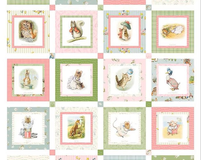 Peter Rabbit and Friends Panel by Riley Blake Designs/ Cotton/ Sold by ...