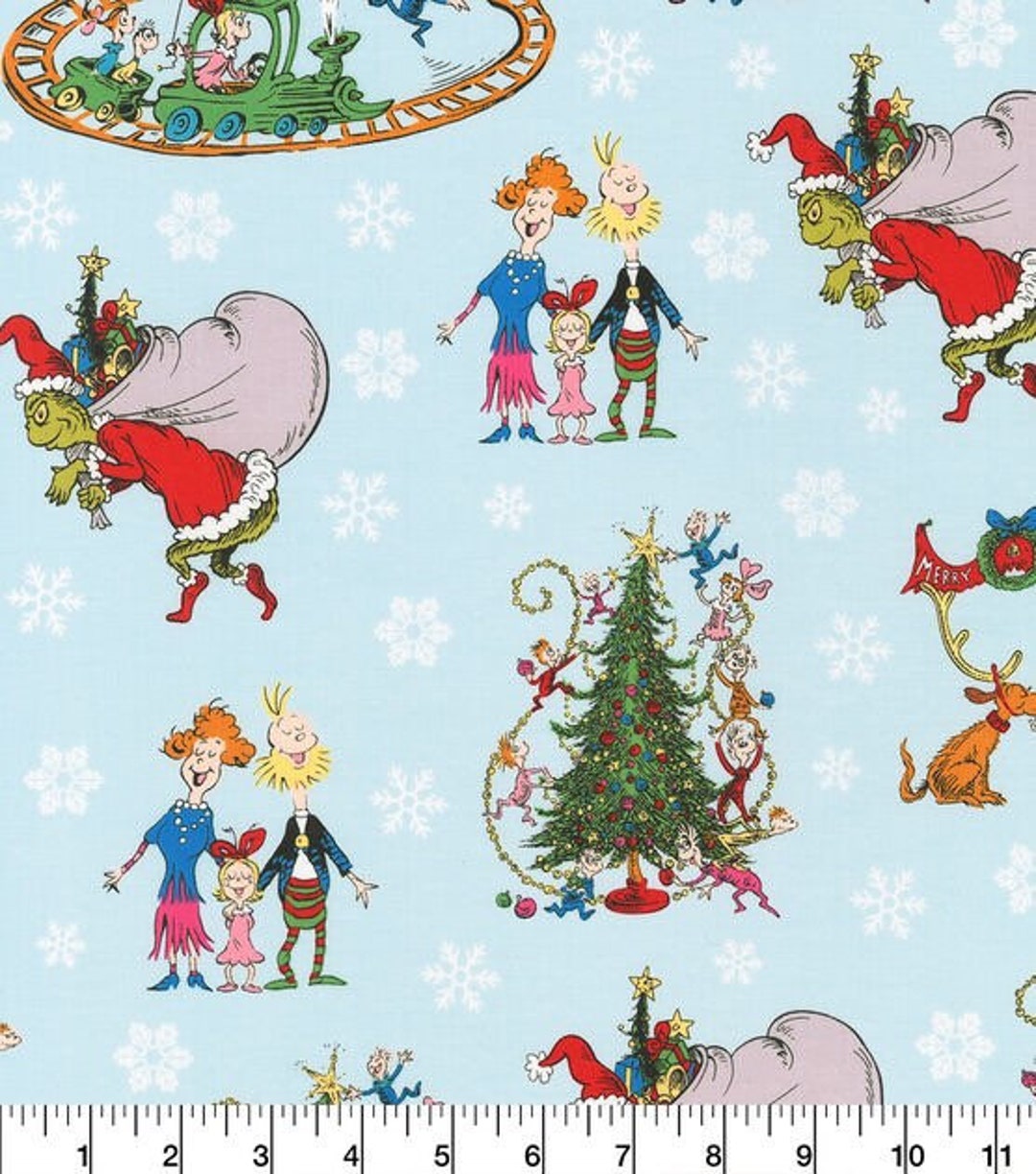 How the Grinch Stole Christmas- Grinch in Whoville on a Ice Blue ...