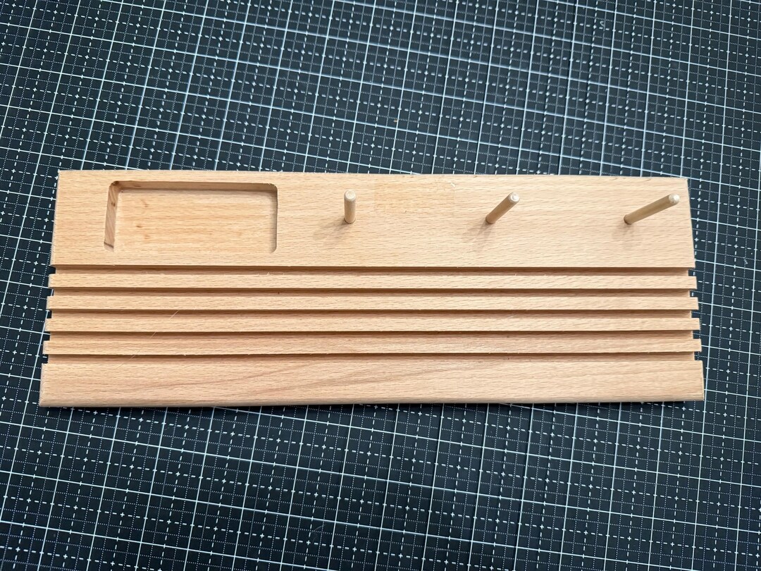 Sewing and Quilting Wooden Thread and Ruler Holder/ Wooden/ Homemade - Etsy