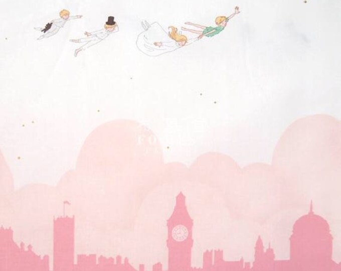 Peter Pan by Sarah Jane for Michael Miller Double Border in Pink /sold ...