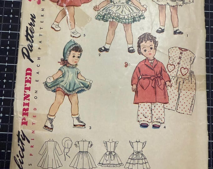 Simplicity Doll #3728 Sewing Pattern for Doll Size 16” Inches/ Complete ...