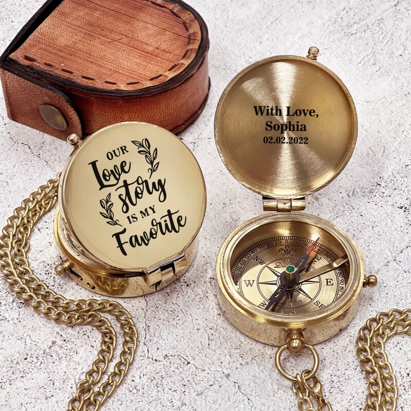 Engraved Compass - Etsy