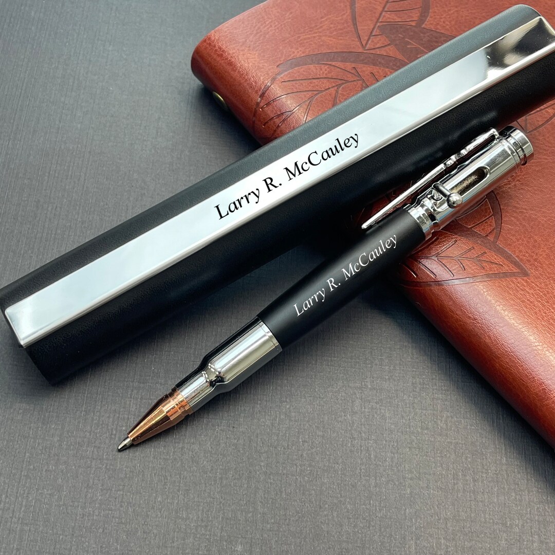 Custom Engraved Bullet Pen, Police Academy Graduation Gift, US Navy ...